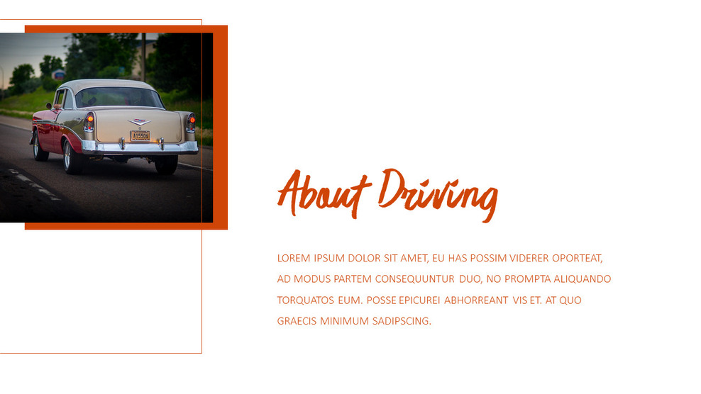 Driving company profile ppt template|Business