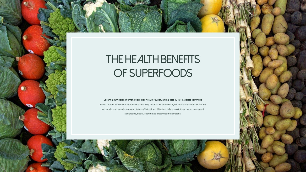 Superfoods PowerPoint-Vorschlag|Geschäft|Vorlagen