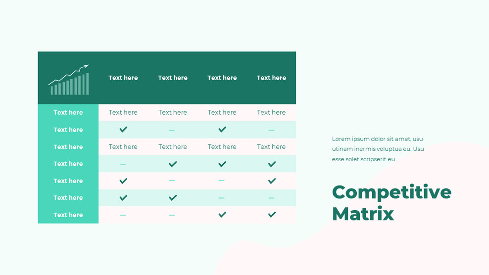 Competitive Matrix PPT Background|Competitor|Single Slides