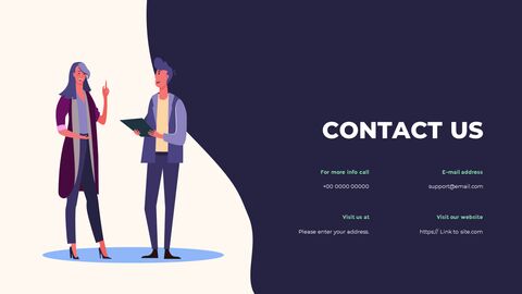 Contact Us Page Template|Single Slides