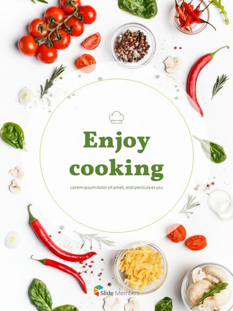 Enjoy Cooking Template Layout Google PowerPoint Presentation
