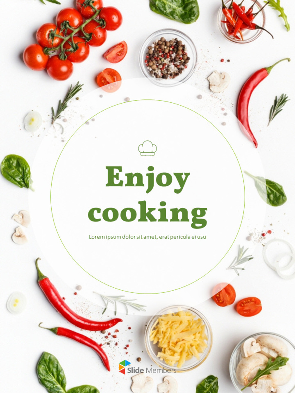Enjoy Cooking Template Layout Google PowerPoint Presentation
