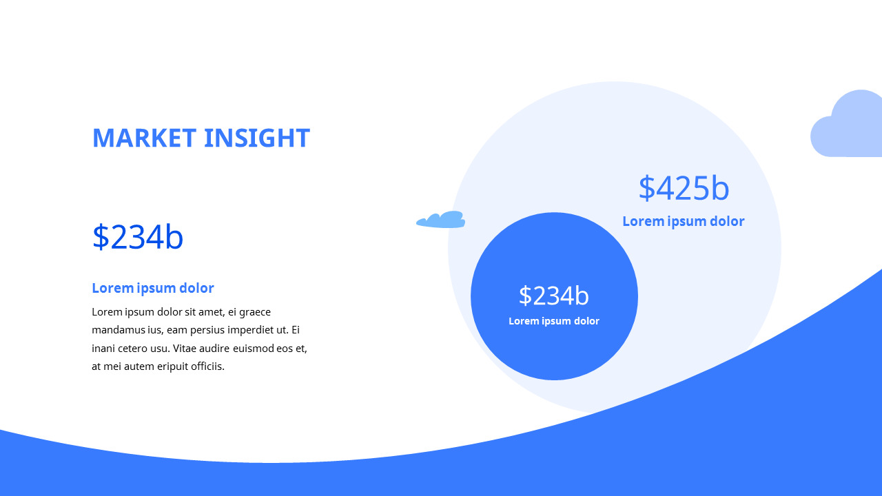 Market Insight PowerPoint Slide Deck Cover|Single