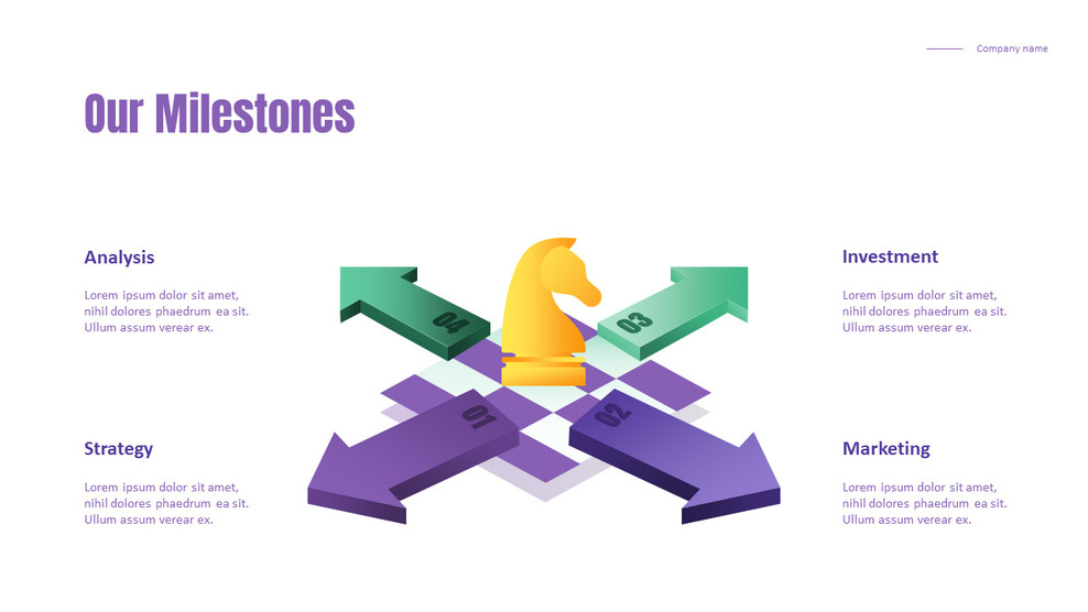 Our Milestones PowerPoint Slide|Business Process|Single