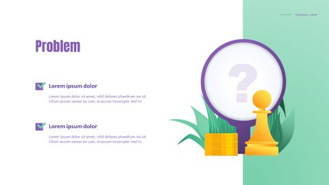 Problem PowerPoint Slide Deck Cover|Solution|Single