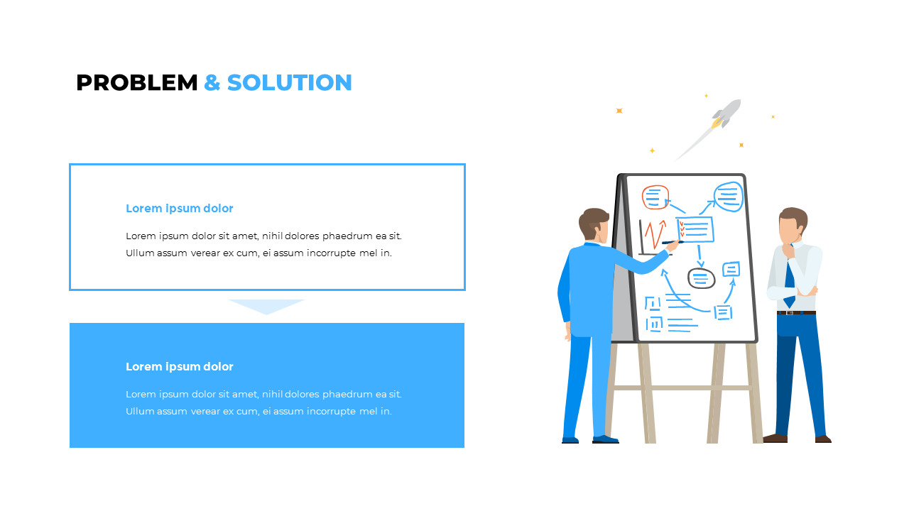 Problem & Solution Template Design|Single Slides