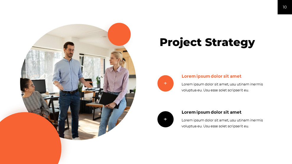 Project Strategy Slide Page|Single