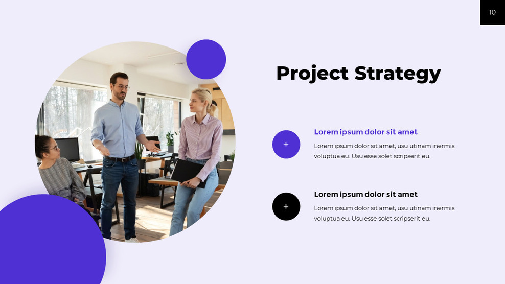 Project Strategy Slide Page|Single