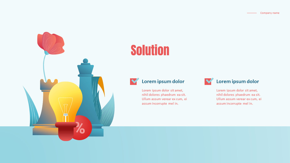 Solution PPT Layout|Problem,|Single Slides