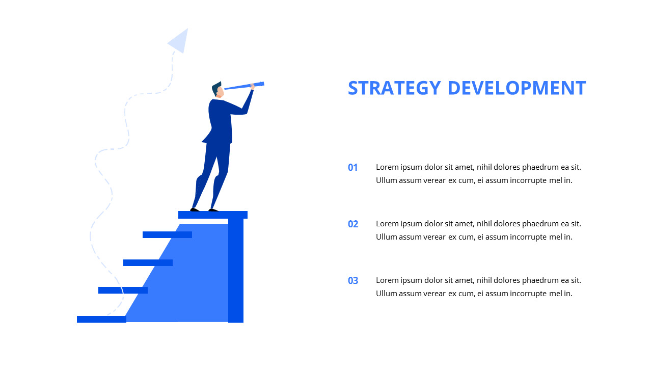 Strategy Development Presentation Slide|Single