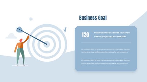 Business Goal Single Template|Vision, Mission|Slides