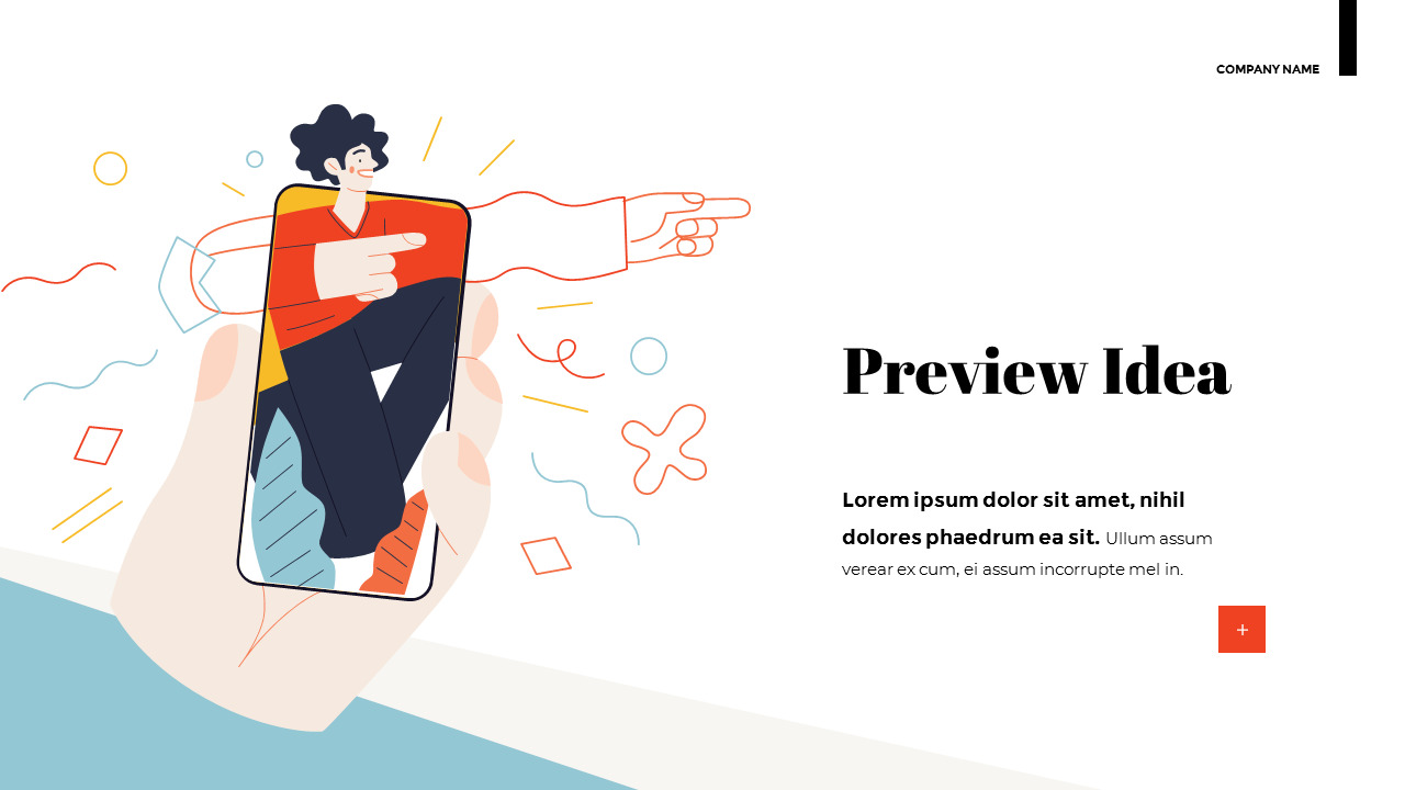 Preview Idea Template Design|Business Model|Single Slides