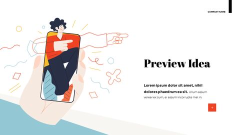 Preview Idea Template Design|Business Model|Single Slides