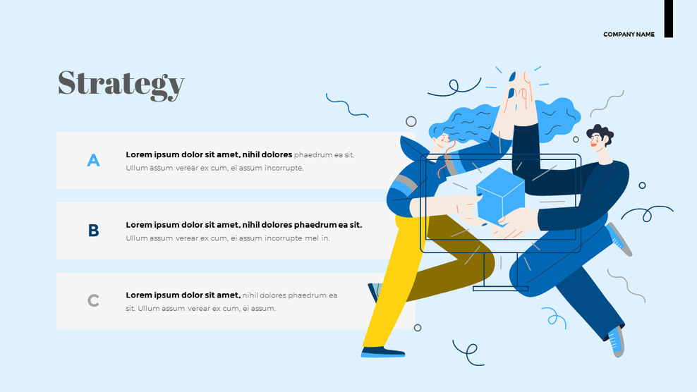 Strategy Page Template|Single Slides