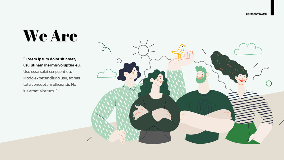 We Are PowerPoint Slide|Overview|Single