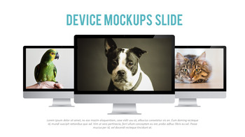 Mockups Device slide PowerPoint Templates