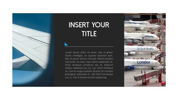 Airplane Trip PowerPoint Templates