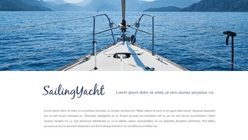 Sailing Yacht Slide Presentation