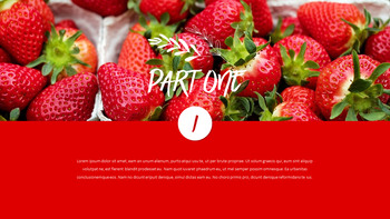Red Fruits & Vegetables Theme PPT Templates