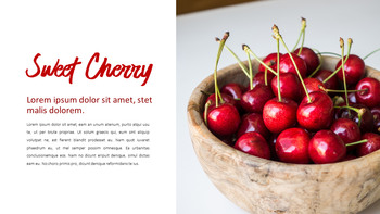 Red Fruits & Vegetables Theme PPT Templates