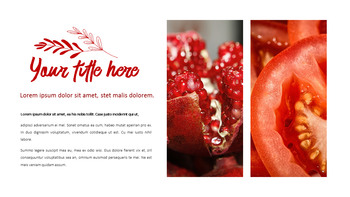 Red Fruits & Vegetables Theme PPT Templates
