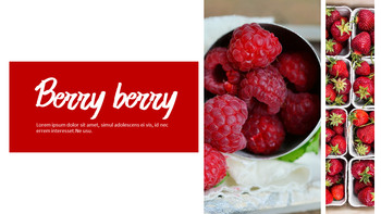 Red Fruits & Vegetables Theme PPT Templates