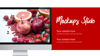 Red Fruits & Vegetables Theme PPT Templates