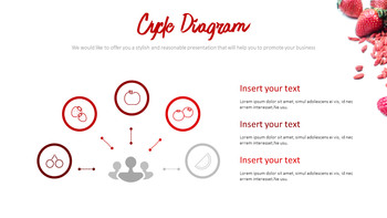 Red Fruits & Vegetables Theme PPT Templates