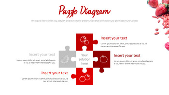 Red Fruits & Vegetables Theme PPT Templates