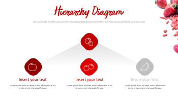 Red Fruits & Vegetables Theme PPT Templates