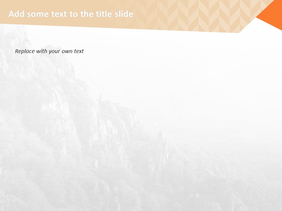 A Mountain Covered With Colored Leaves in Fall - Free Powerpoint Sample ...