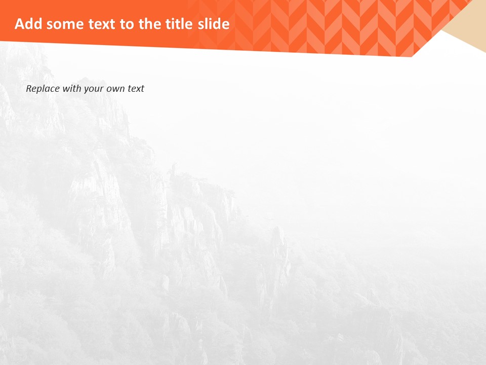 A Mountain Covered With Colored Leaves in Fall - Free Powerpoint Sample ...