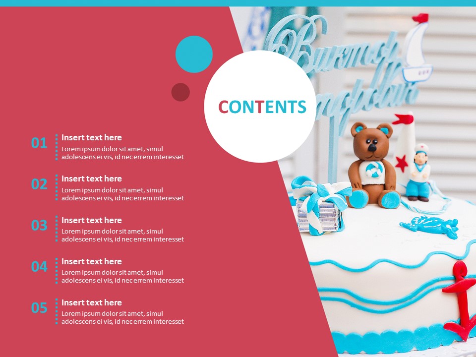 Birthday Cake - Free PPT Template
