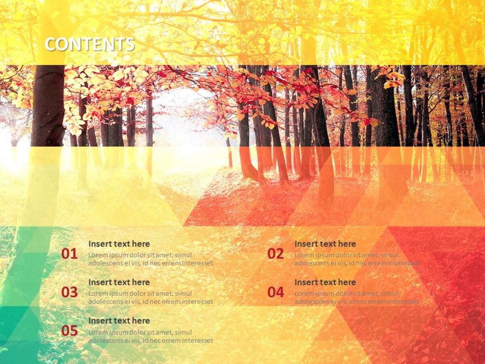 Fallen Leaves in Fall - Free Template Design