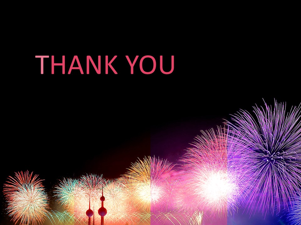 Free Powerpoint Sample - Fireworks Festival