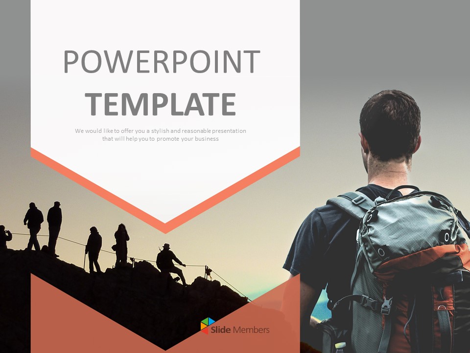 Free PPT Sample - Mountain-climbing People