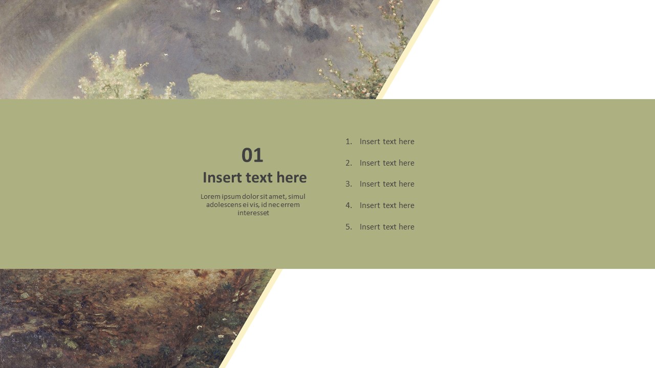 무료 피피티 템플릿 - 장 프랑소와 밀레 "봄"