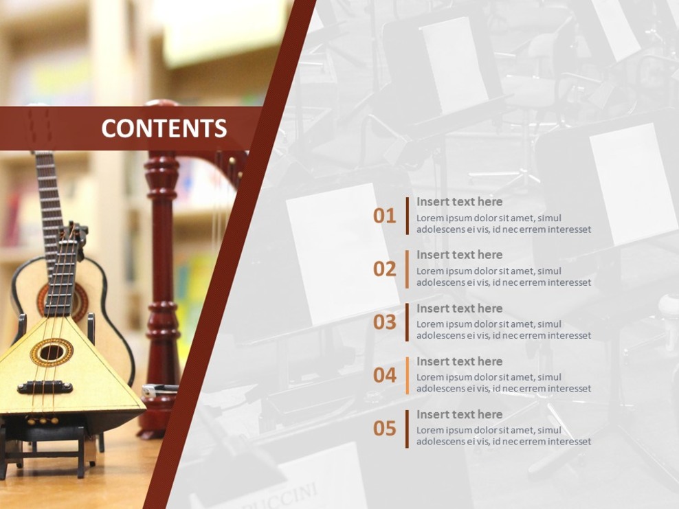 Plantilla PPT gratuita - Instrumentos orquestales