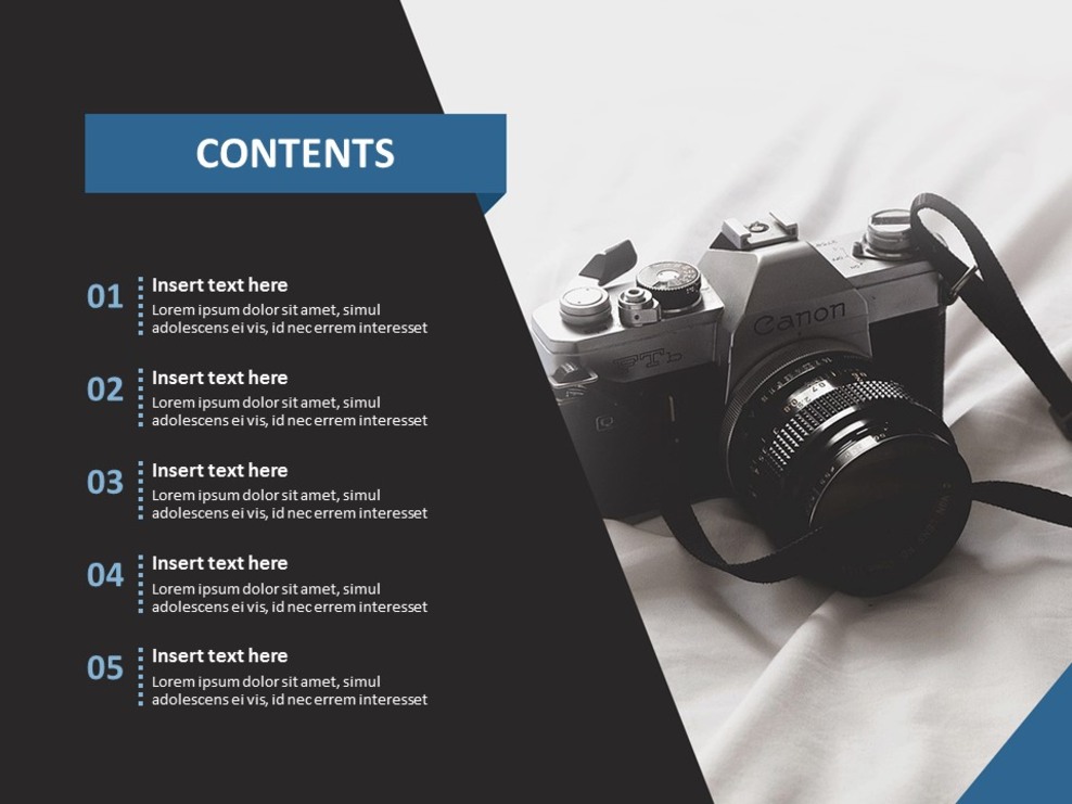 Free Presentation Templates - A Memory of Film Camera