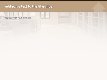 Free Powerpoint Template - Living Room Interior