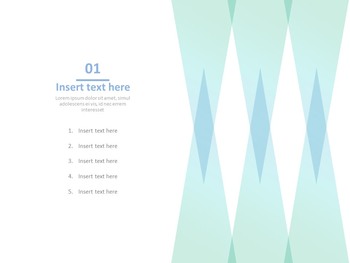 Emerald Triangles Facing Other - Free PPT Template|Slides