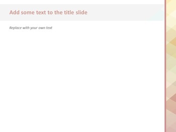 Pastel Mint, Red Gradation With Triangle Patterns - Free Template Design