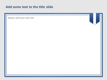 Blue Bookmark - Free PPT Template