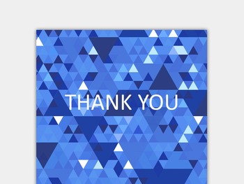 Deep Blue, Sparkling Triangle - Free PPT Template