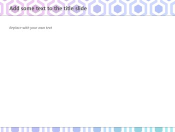 Free Powerpoint Templates Design - Light Purple and Mint Gradated Hexagon