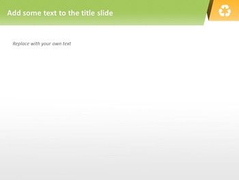 Free Powerpoint Template - Can Recycling