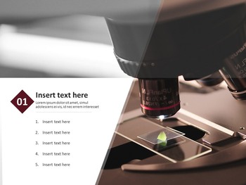 Free Powerpoint Template - Microscopes