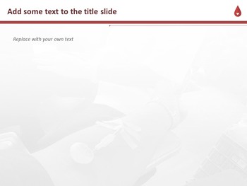 Free Powerpoint Templates Design - Blood Donation