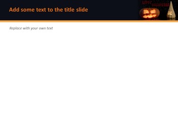 Free PPT Template - Halloween Pumpkins