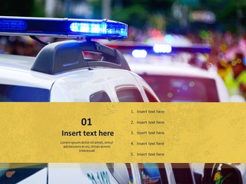 Incidents and Police Cars - Free Presentation Templates